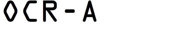 Identifont - OCR-B (BT)