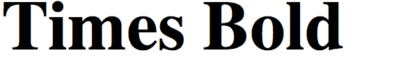 Identifont - Times New Roman Bold