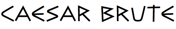 Identifont - Caesar Brute Chiseled