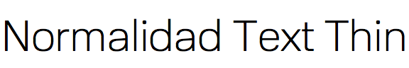 Identifont - Normalidad Wide Thin