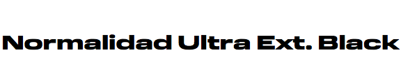 Identifont - Normalidad Extended Black