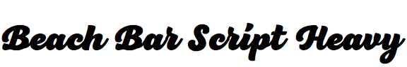 Identifont - Beach Bar Script Bold