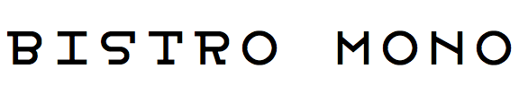 Identifont - Bistro Mono Bold