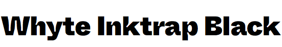 Identifont - Whyte Inktrap Bold