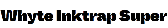 Identifont - Whyte Inktrap Black