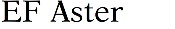 Identifont - New Aster