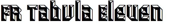 Identifont - FR Tabula Twelve