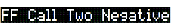 Identifont - FF Call Three Negative