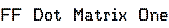 Identifont - FF Dot Matrix Two