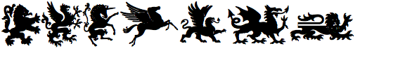 Identifont - Heraldic Creatures