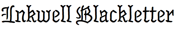 Identifont - Inkwell Blackletter Thin