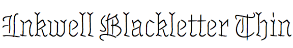 Identifont - Inkwell Blackletter