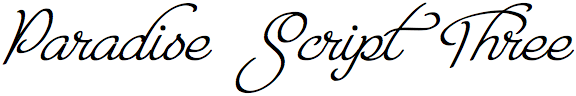 Identifont - Paradise Script One