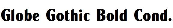 Identifont - LTC Globe Gothic Condensed