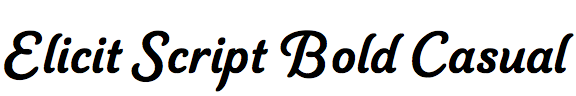 Identifont - Elicit Script Bold