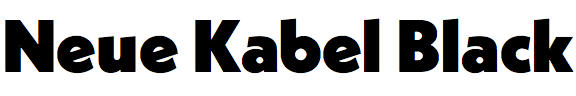 Identifont - Kabel Black