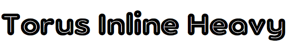 Identifont - Torus Inline Bold