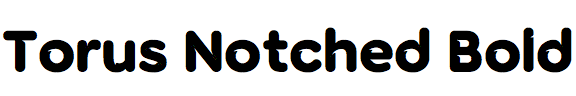 Identifont - Torus Notched Heavy