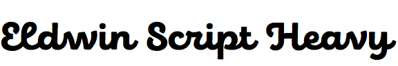 Identifont - Eldwin Script Bold