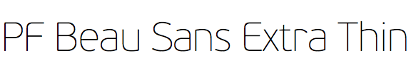 Identifont - Branding SF Thin