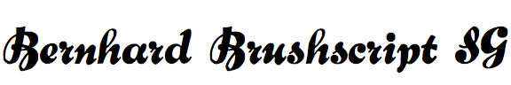 Identifont - Bernhard Cursive Extra Bold