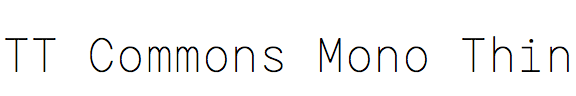Identifont - TT Norms Mono Thin