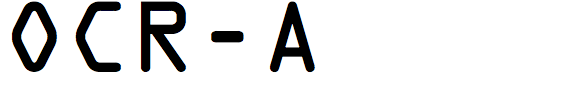 Identifont - OCR-A