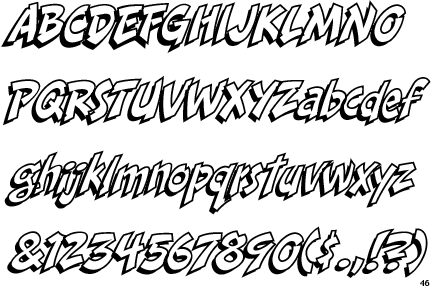 Identifont - Danger Girl Open