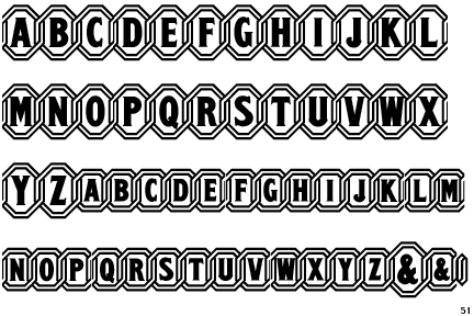 Identifont - Bracelet White Octagon