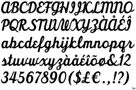 Identifont - HT Trattoria