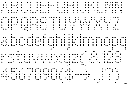 Identifont - PIXymbols Newsdot