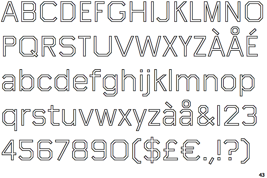 Identifont - Boulevard Outline
