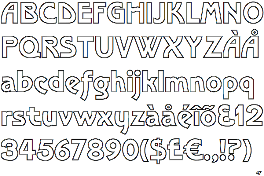 Identifont - Poster Gothic Double Line