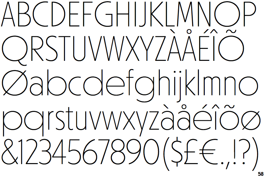 Identifont - Otterco Display Thin