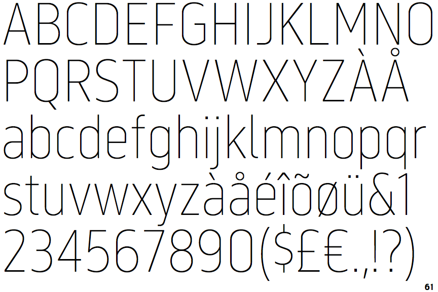 Identifont - Serca Condensed Thin