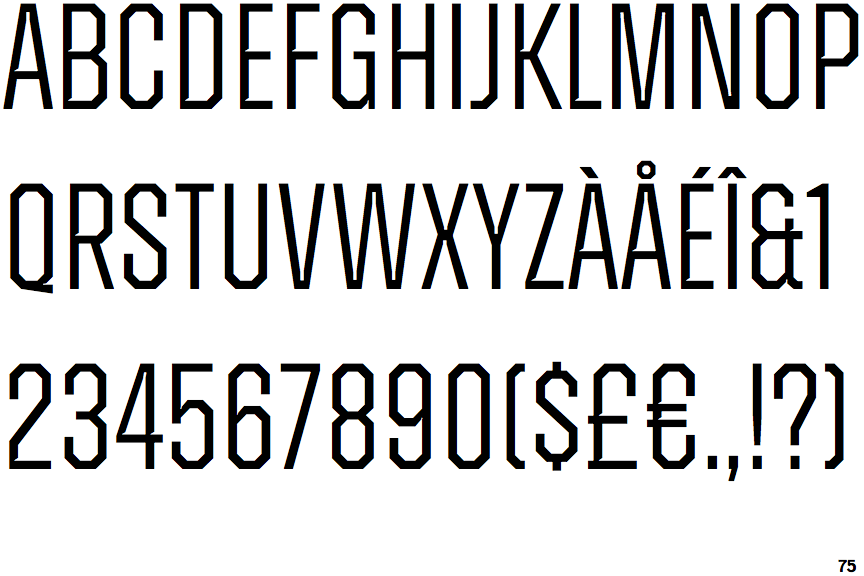 Identifont - Zuume Edge Cut Light