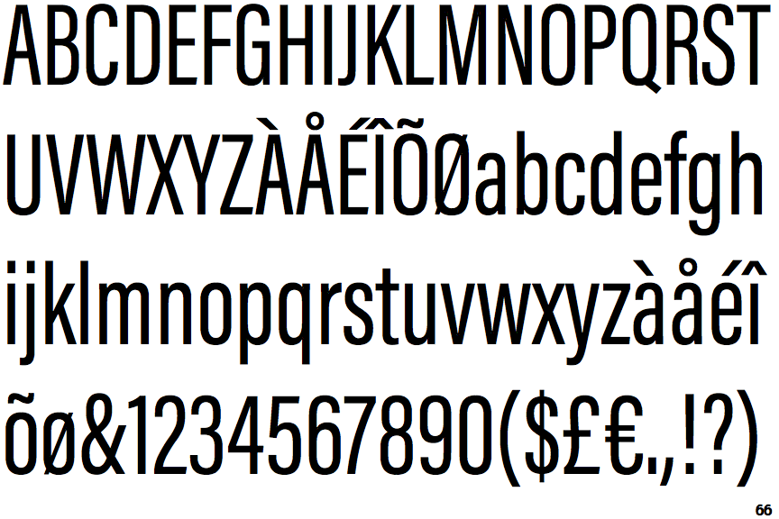 Identifont - Acumin Extra Condensed