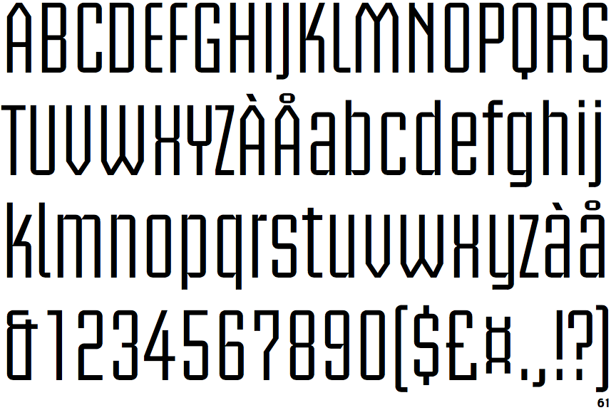 Identifont - Briem Akademi Condensed
