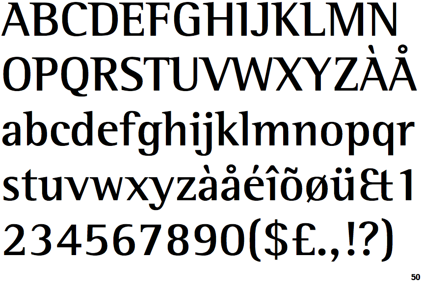 Identifont - Rotis Semi Serif Bold