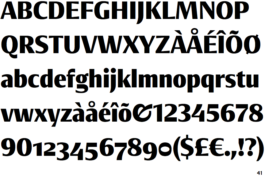 Identifont - Cosan Warm G3 Black