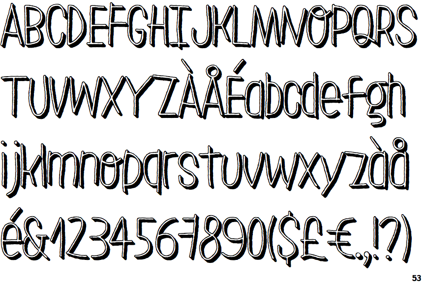 Identifont - Le Osler Rough Shadow Light