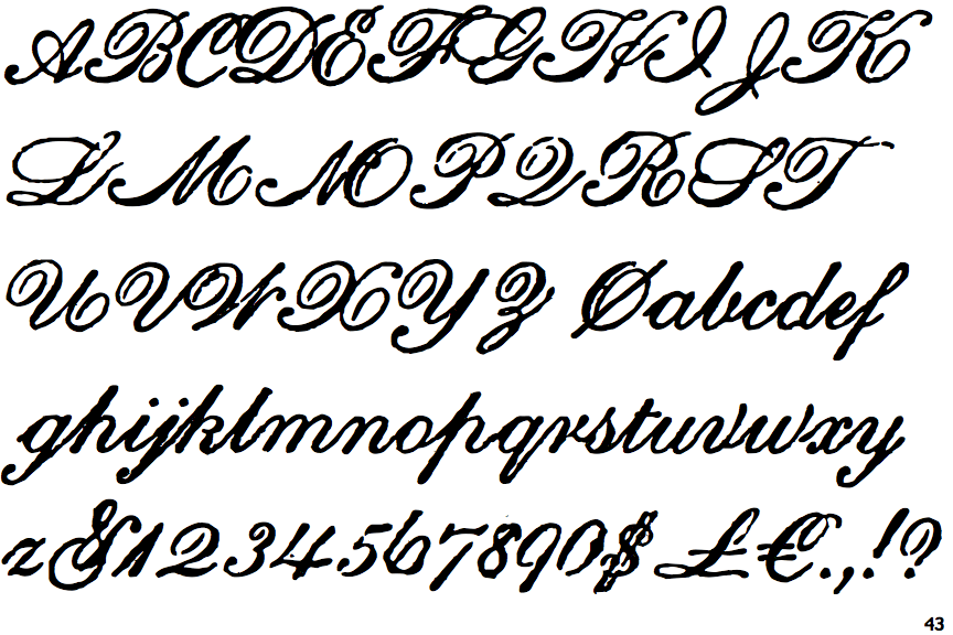 Roundhand Script