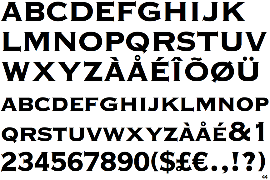 Identifont - Plate Gothic One Three Bold