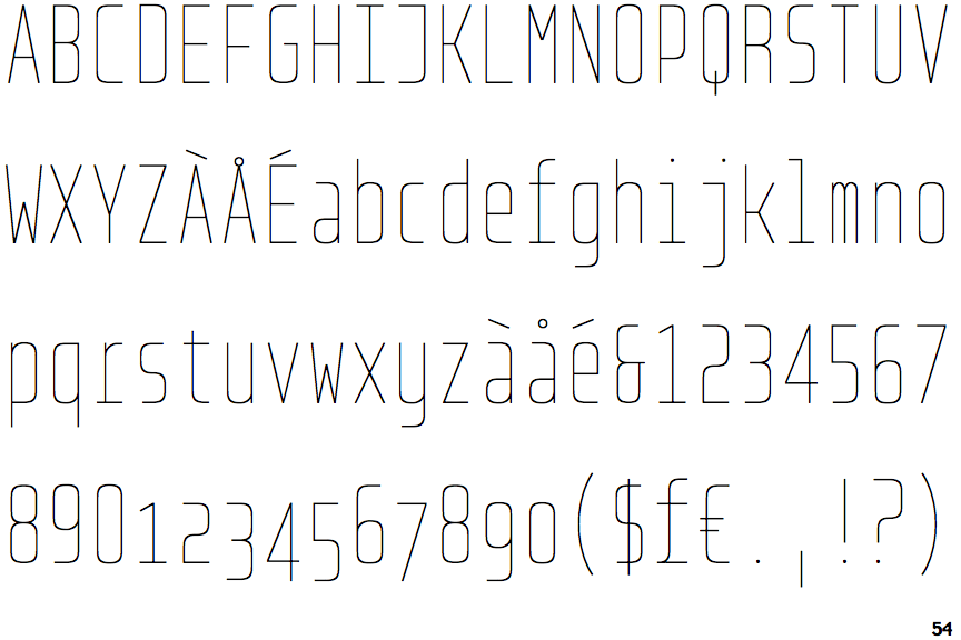 Identifont - PhD Mono Thin