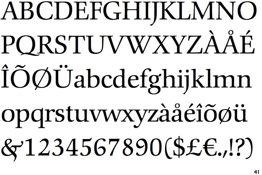 Identifont - Comenius