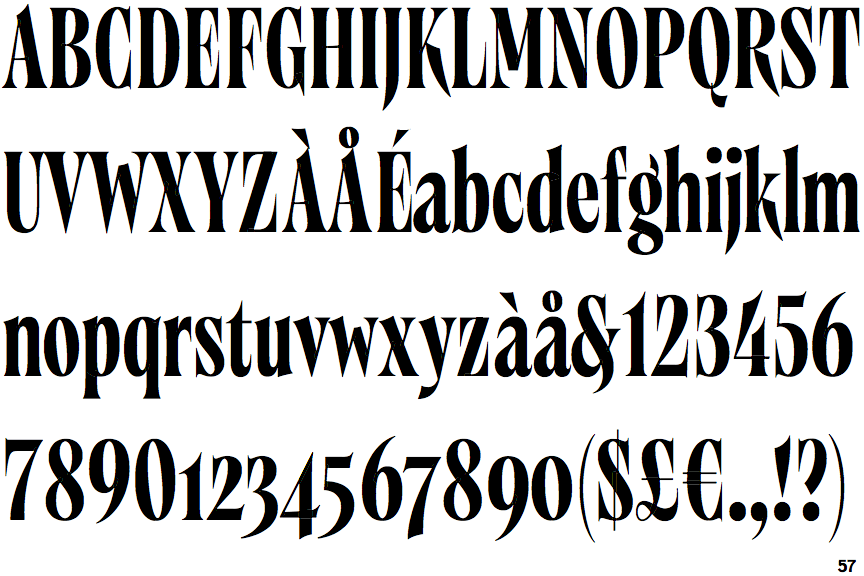 Identifont - Brillante Bold Compressed