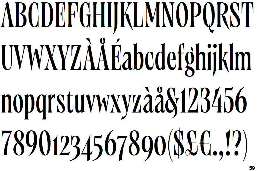 Identifont - Brillante Compressed
