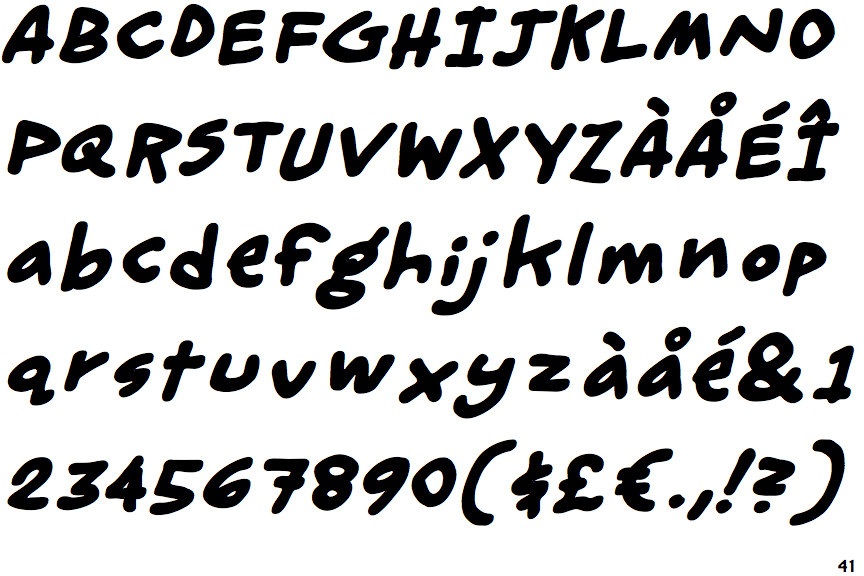 Identifont - Billy the Flying Robot Bold