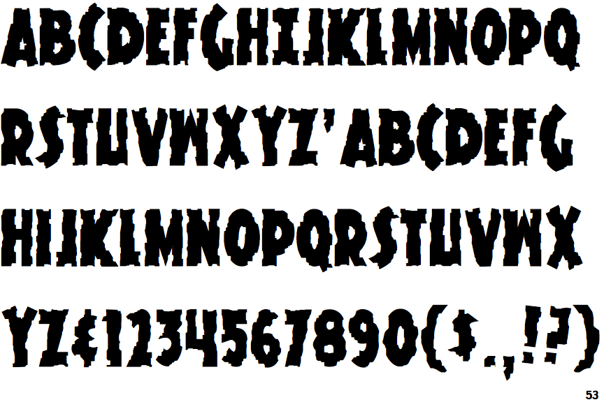 Identifont - Knuckle Sandwich Krunchy