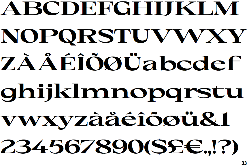 Identifont - Eternal Expanded Bold